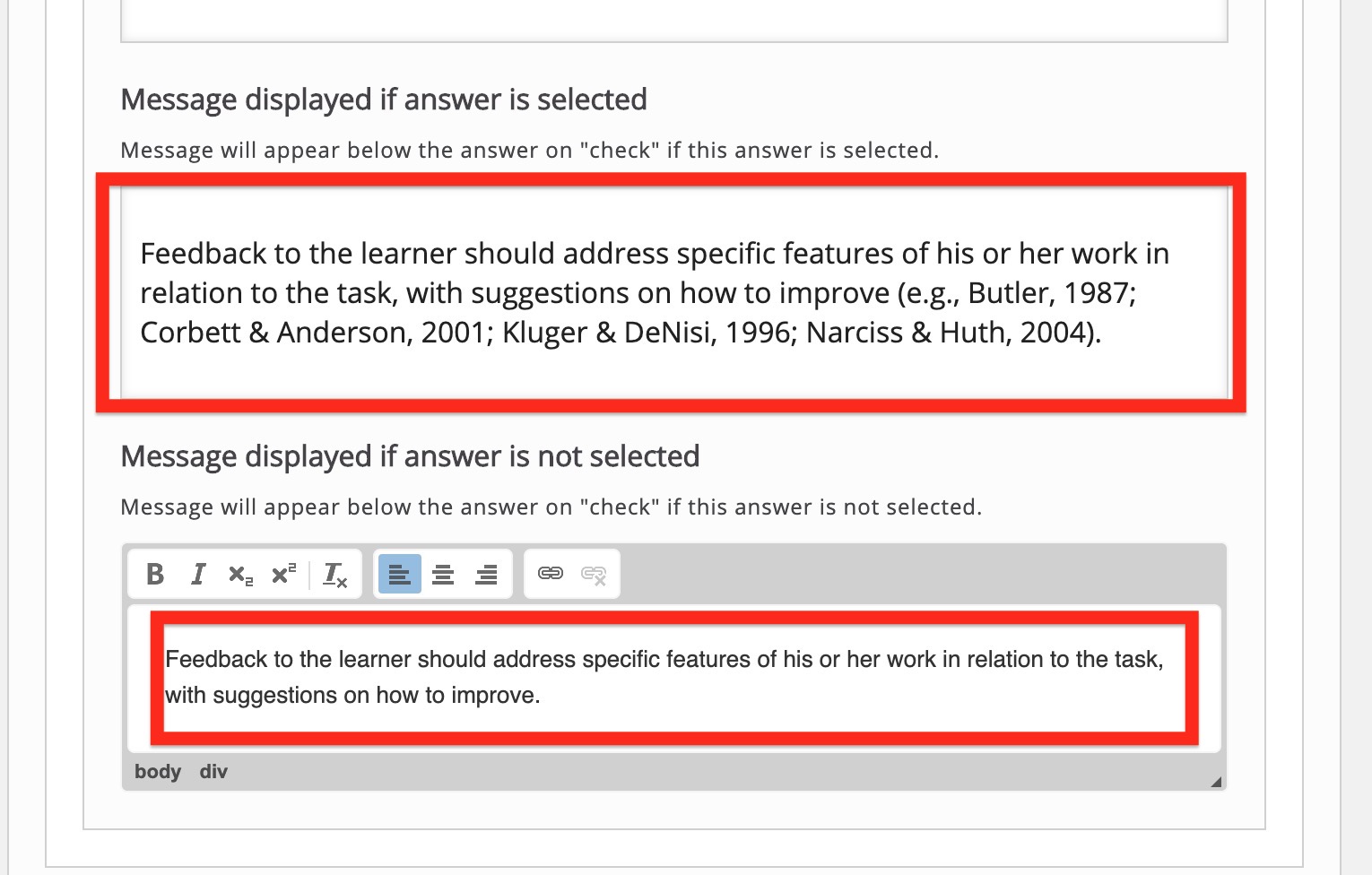Going Beyond Correct/Incorrect with Feedback – The H5P Kitchen