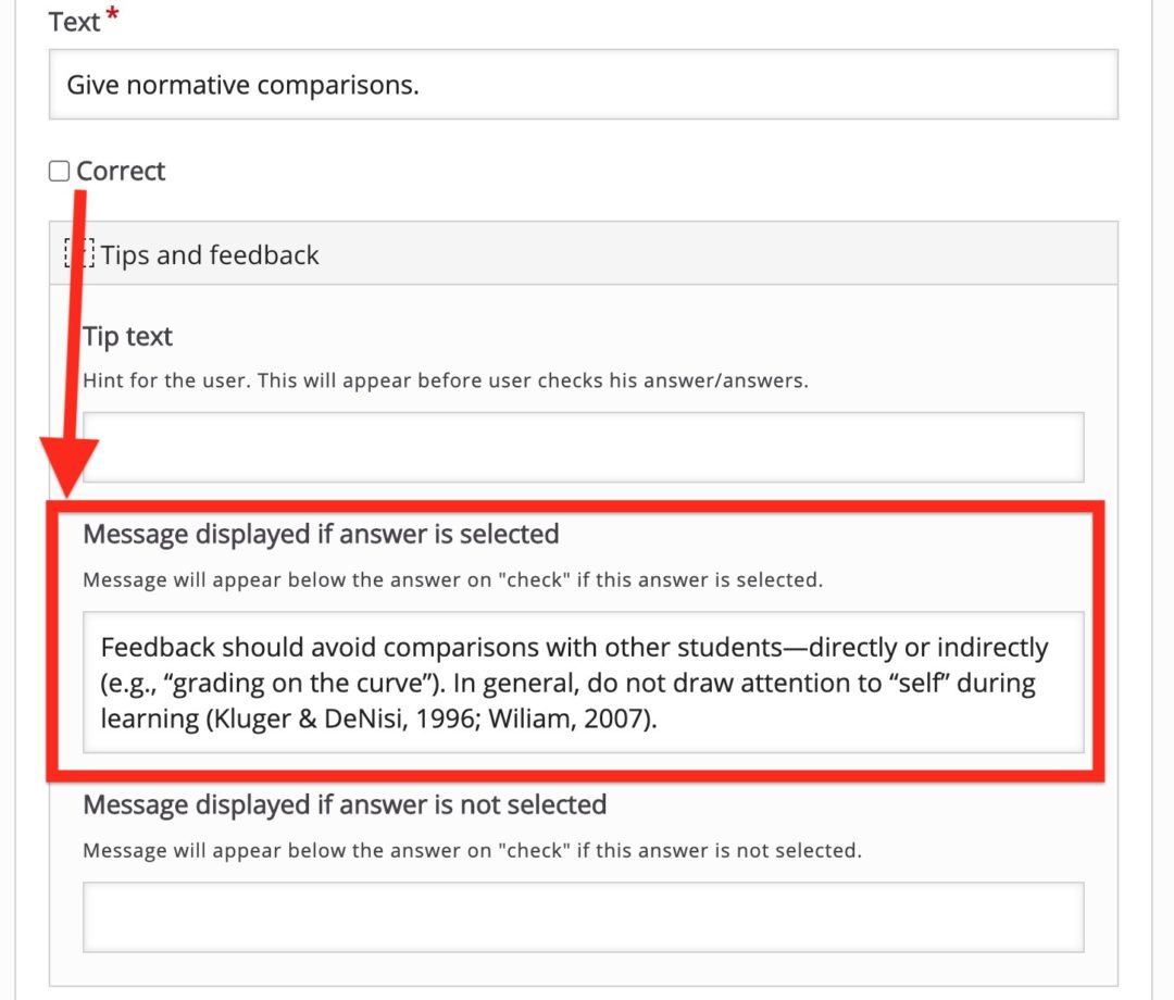 Going Beyond Correct/Incorrect with Feedback – The H5P Kitchen