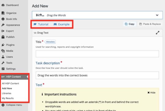 Getting Started in H5P – The H5P Kitchen