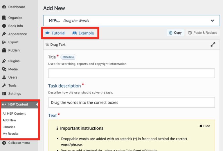 Getting Started in H5P – The H5P Kitchen