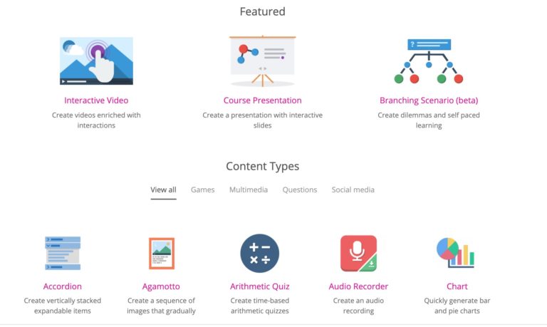 Getting Started in H5P – The H5P Kitchen