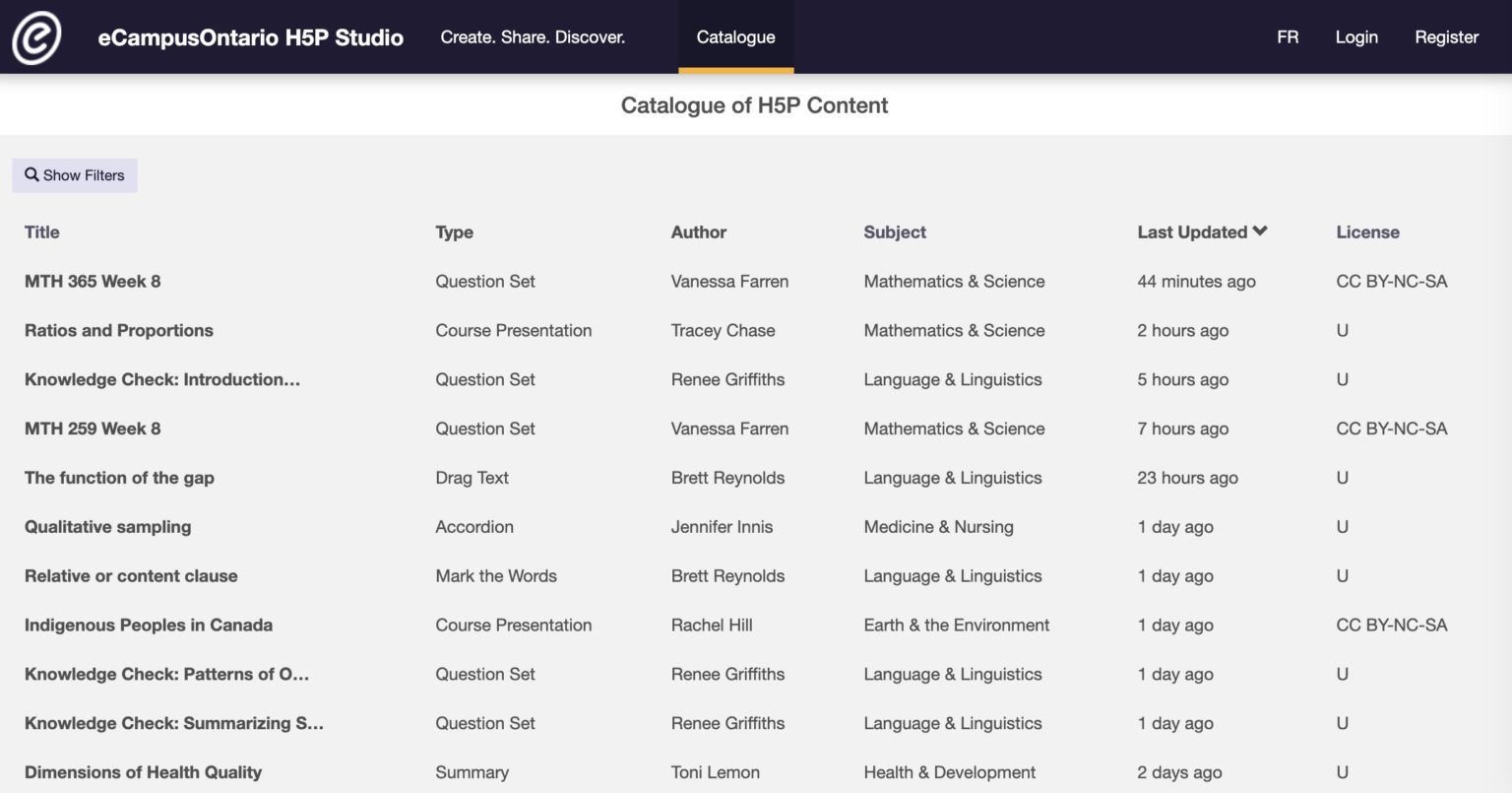How to Scout For H5P Examples – The H5P Kitchen