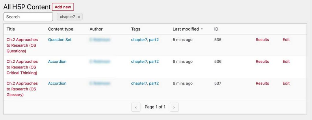 Tagging to Organize H5P Clutter (plus better metadata) – The H5P Kitchen