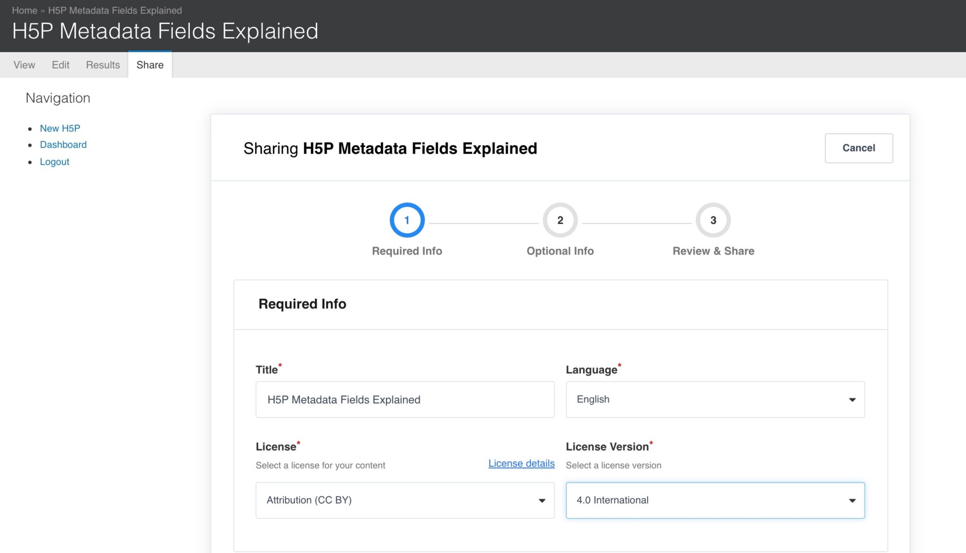 Inside the H5P OER Hub – The H5P Kitchen